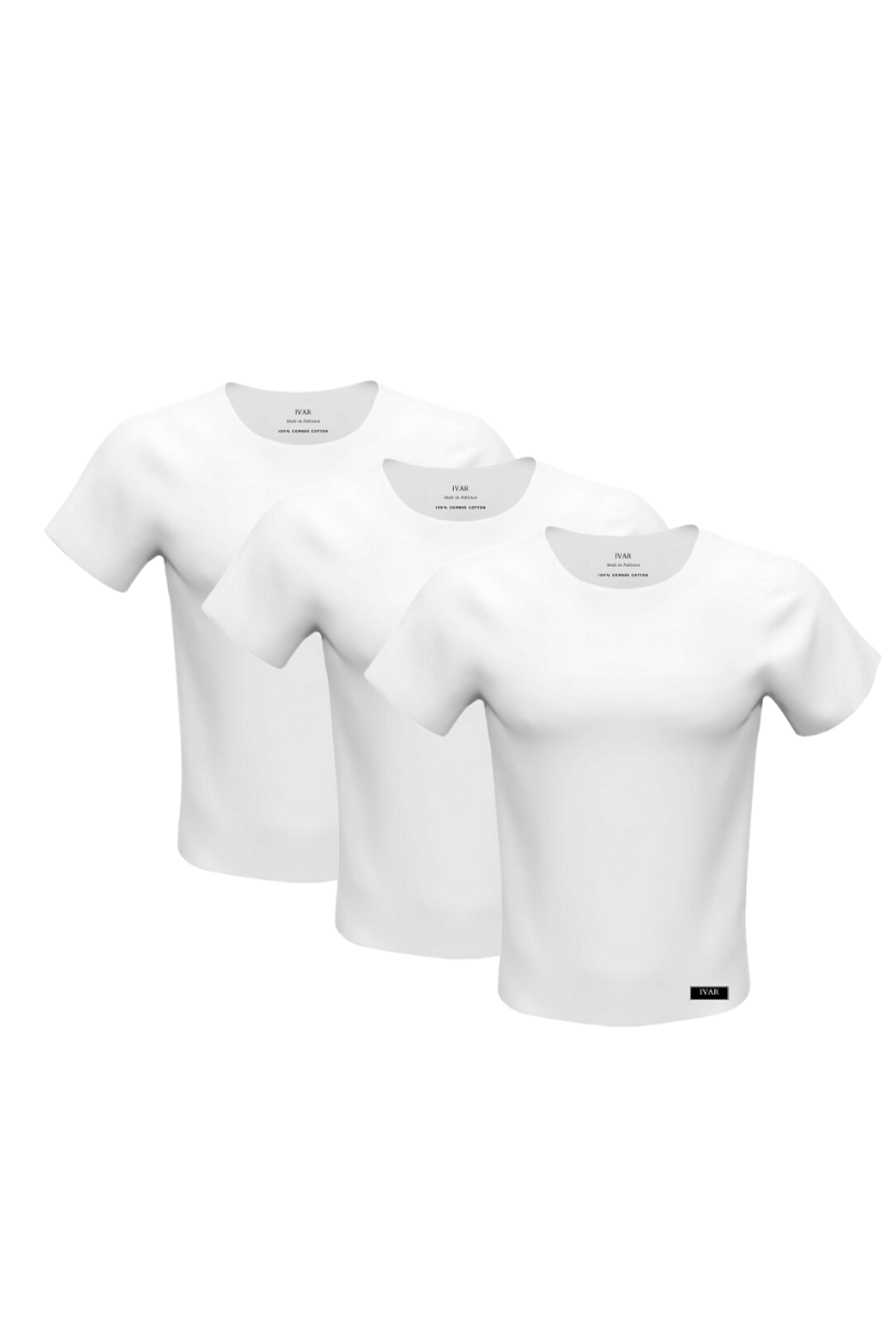 Pack of 3 Deep Neck Sleeve Vest (Save 12% on this Pack)